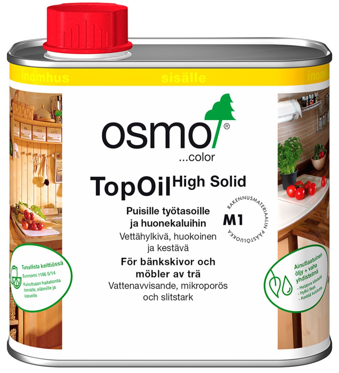 Osmo Color Topoil työtasoille 3068 valkotammi 0,5 l | NiceHouse